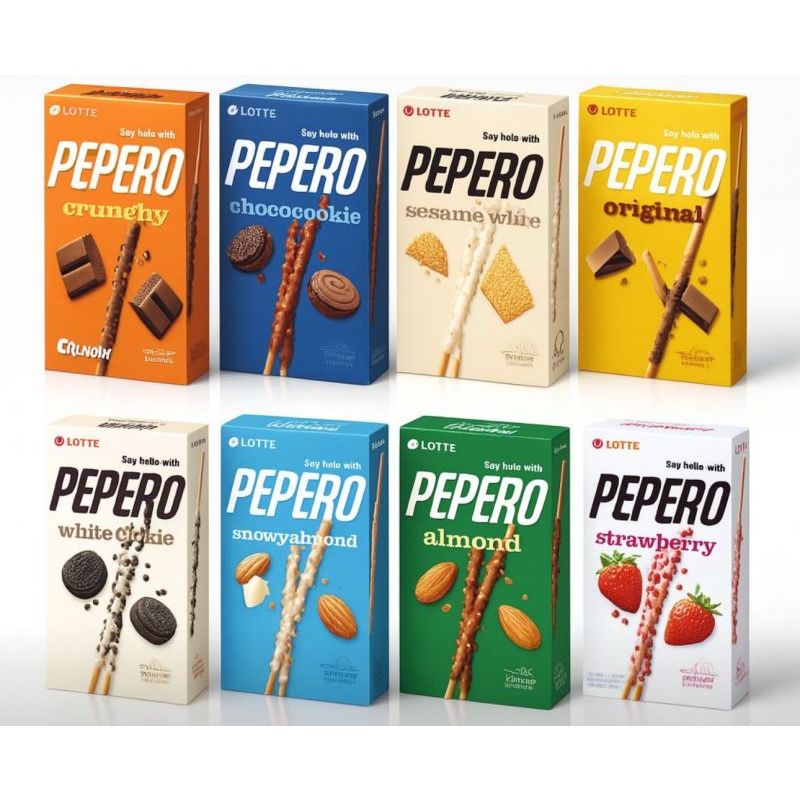LOTTE PEPERO WITH DIFFERENT FLAVORS 1 BOX (40PCS) BLACKPINK MART ...