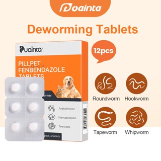 PUAINTA Fenbendazole Deworming for Dog Cat Worm Rid Tablet Tapeworm ...