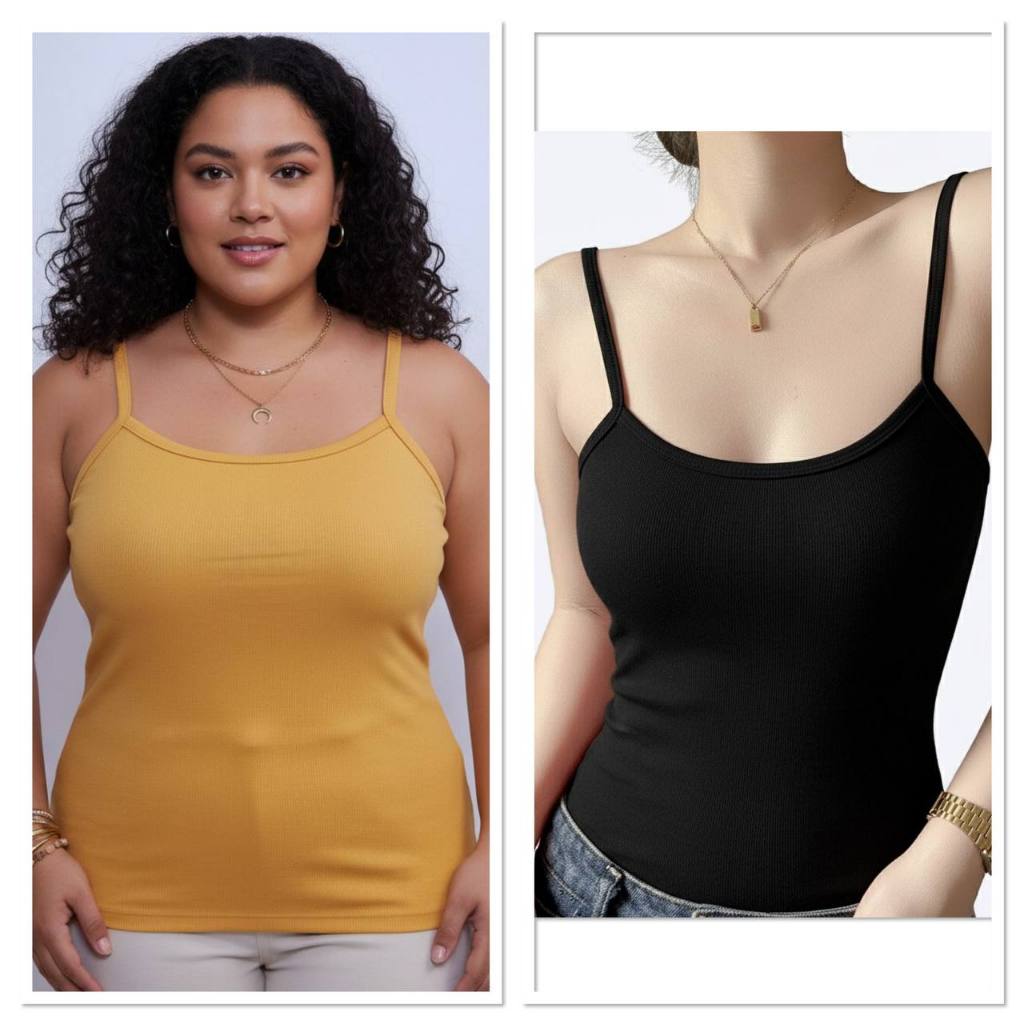 PREMIUM SPAGHETTI SANDO TOP WOMAN PLUS SIZE & SMALL SIZE AVAILABLE PER ...