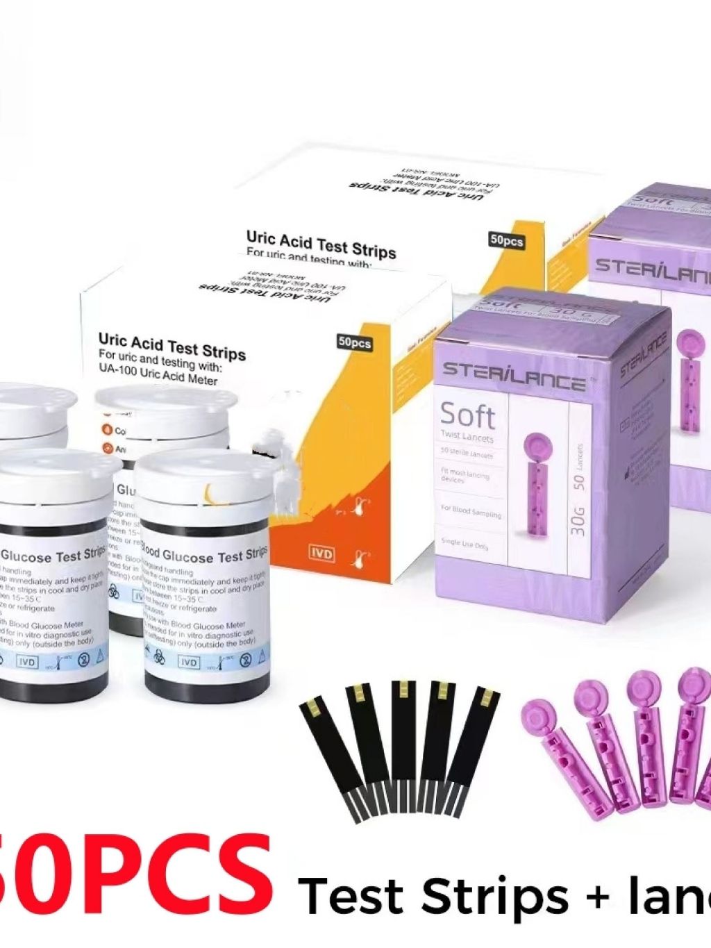 Omron Glucometer Digital Monitor Glucose Meter FREE 50pcs Test Strips ...