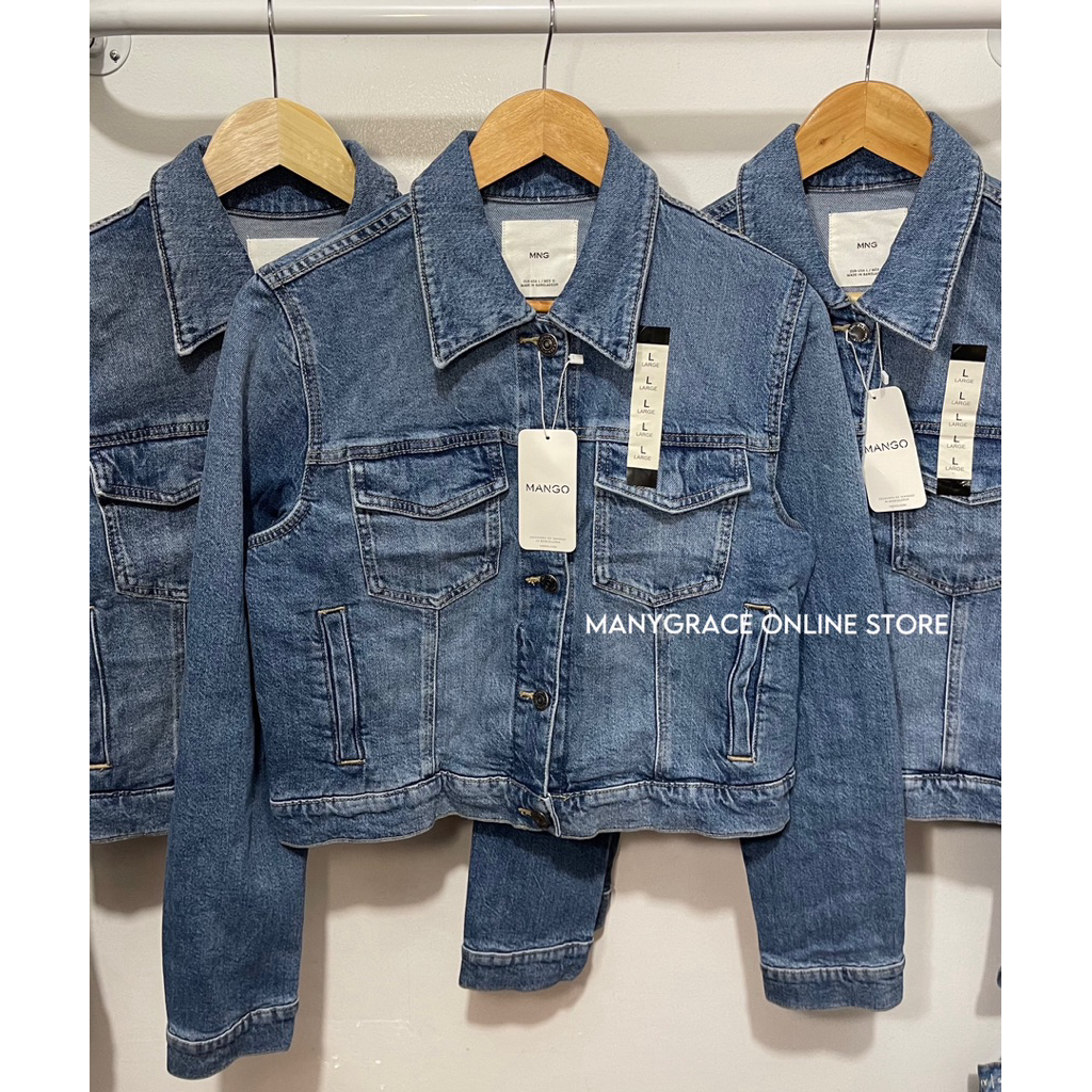 Original MNG Denim Jacket for women | Shopee Philippines