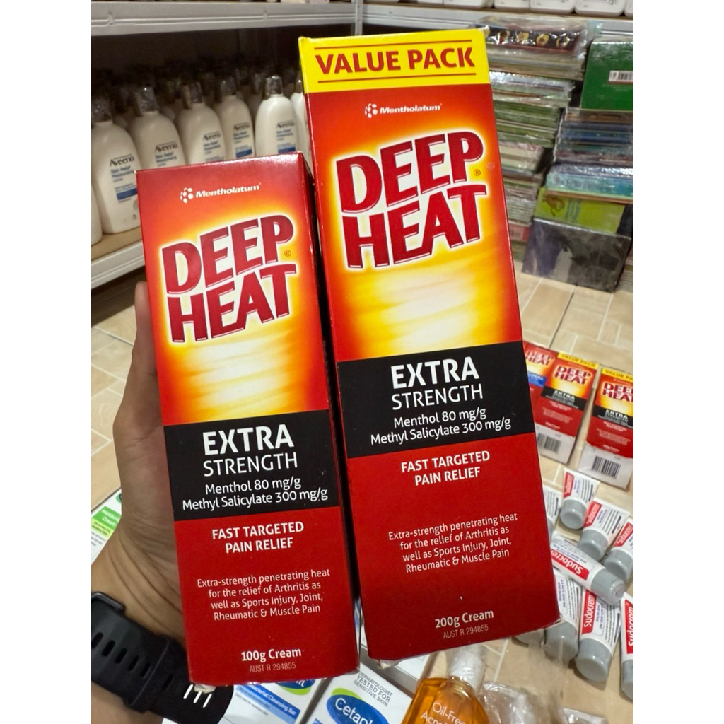 Deep heat extra strength cream 100g / 200g | Shopee Philippines