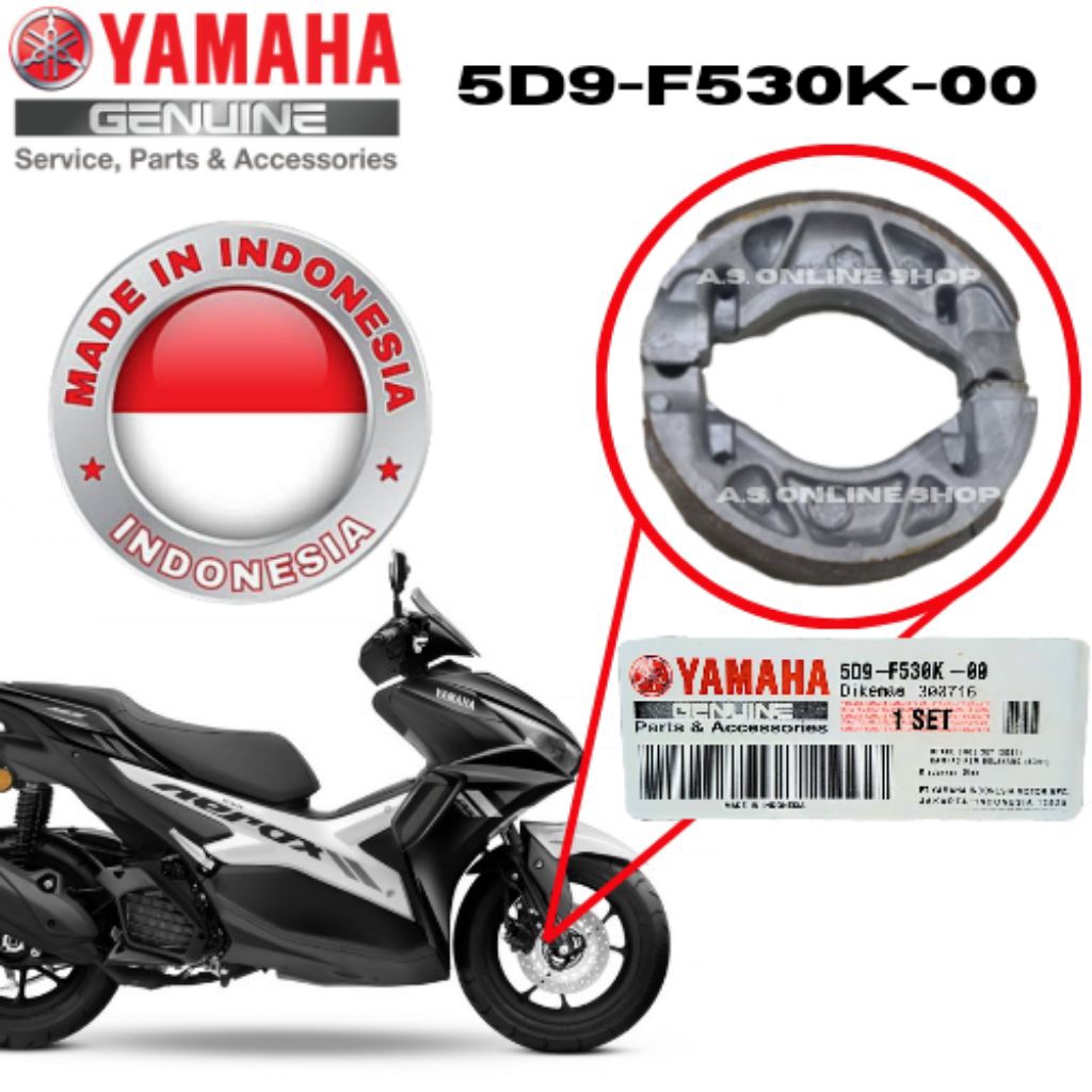 COD Mio MXi 125 Brake Shoe REAR 5D9-F530K-00 Yamaha Genuine Indonesia ...