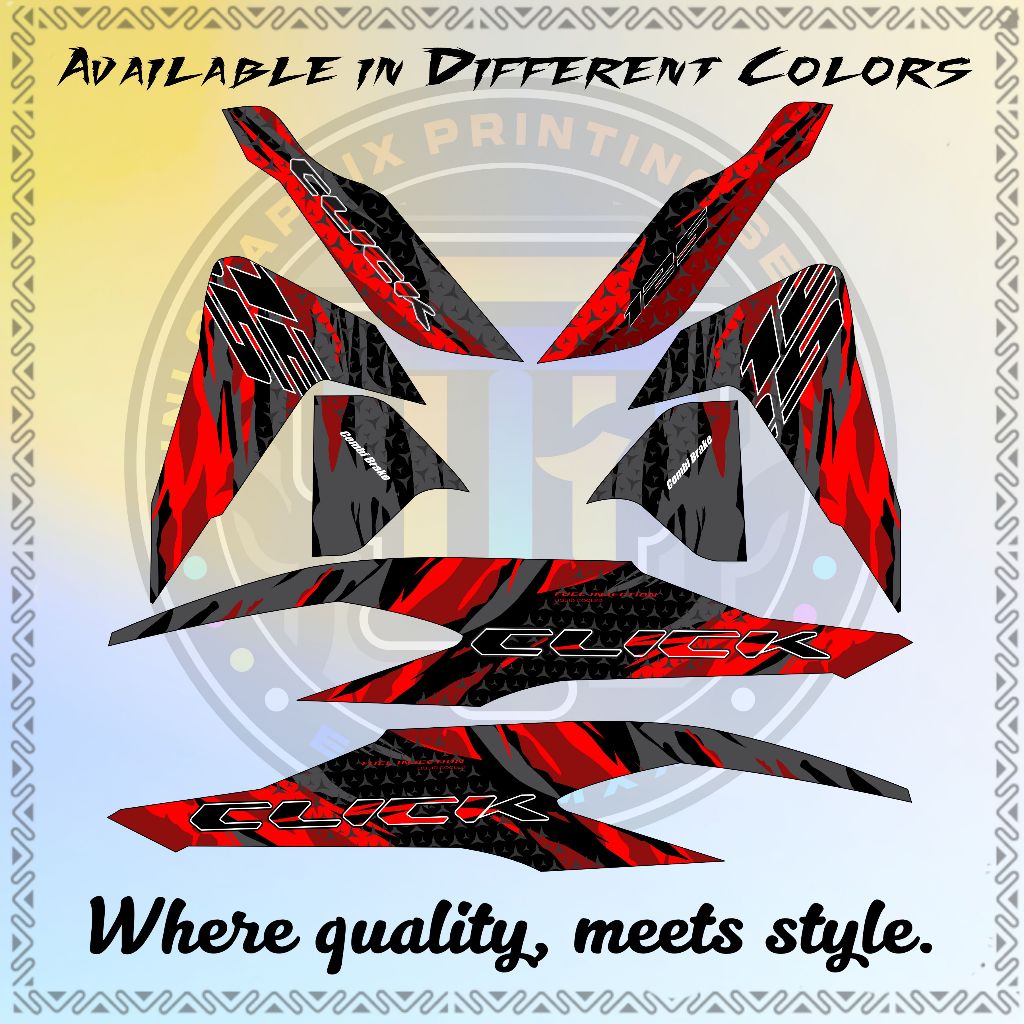 HONDA CLICK V2 CARMEYE SJ RACING CONCEPT DECALS BY TUNI GRAPHIX ...