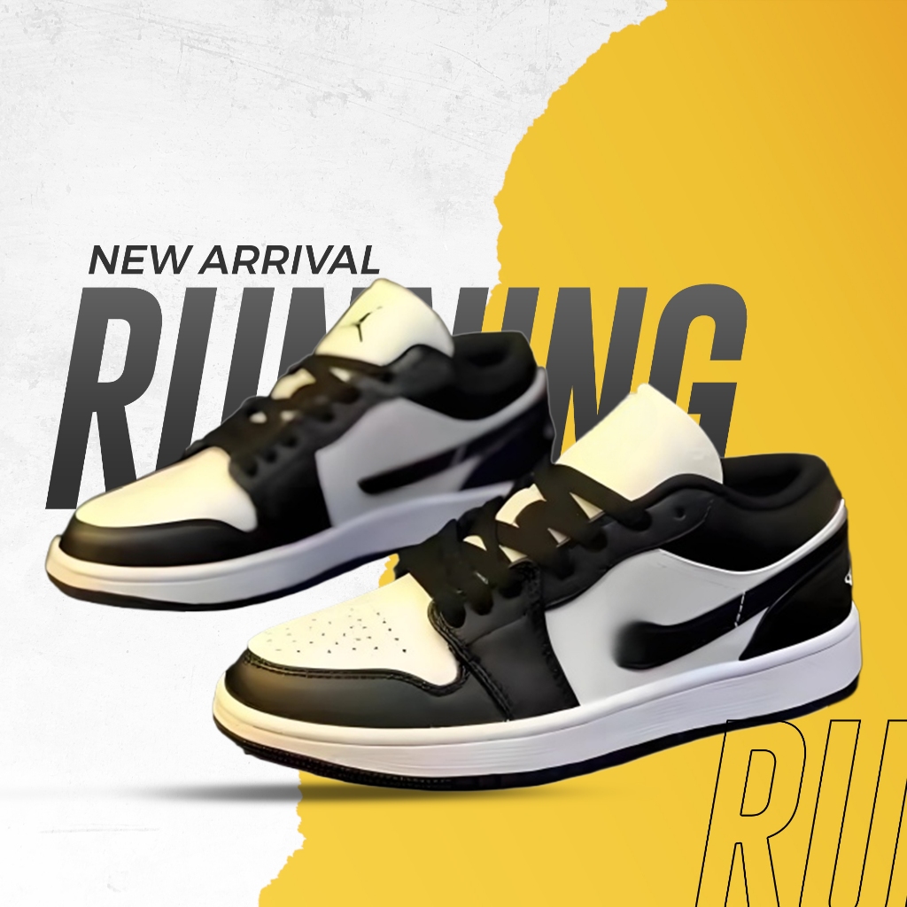 Air Jordan J1 Low Cut Rubber Shoes For Men Anti-Slip OEM Quality With ...