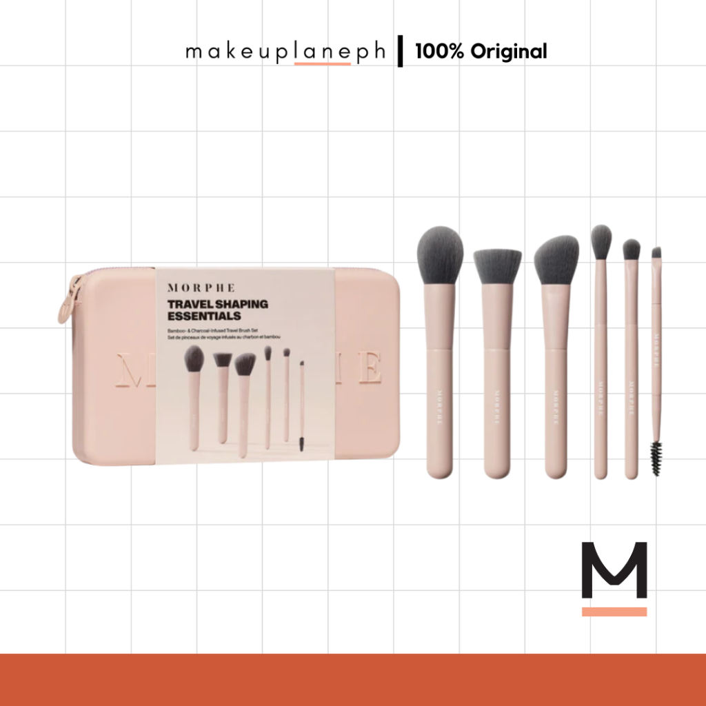 Morphe Travel Shaping Essentials Bamboo & Charcoal Brush Set | Shopee ...
