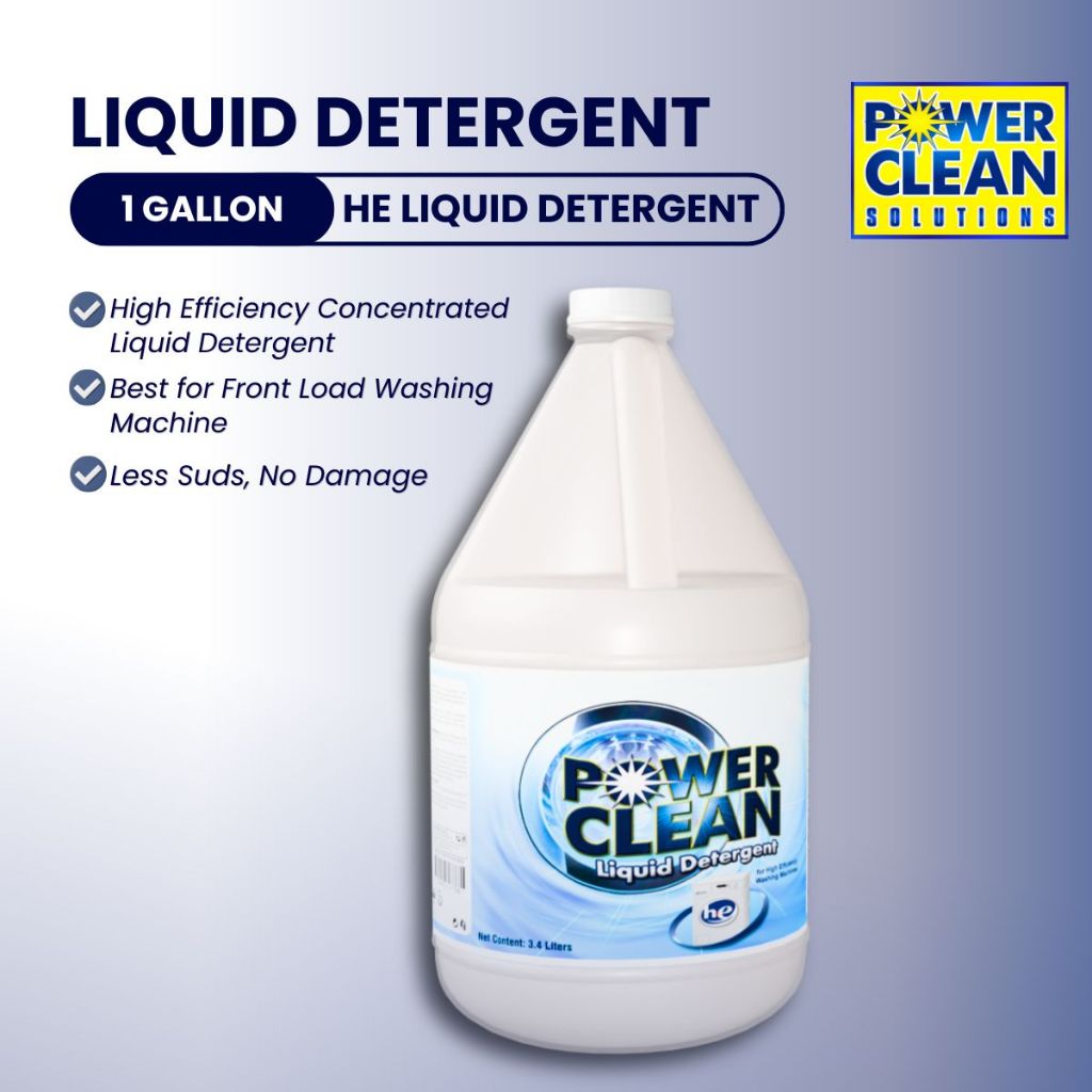 Powerclean He Liquid Detergent - 1 Gallon | Shopee Philippines