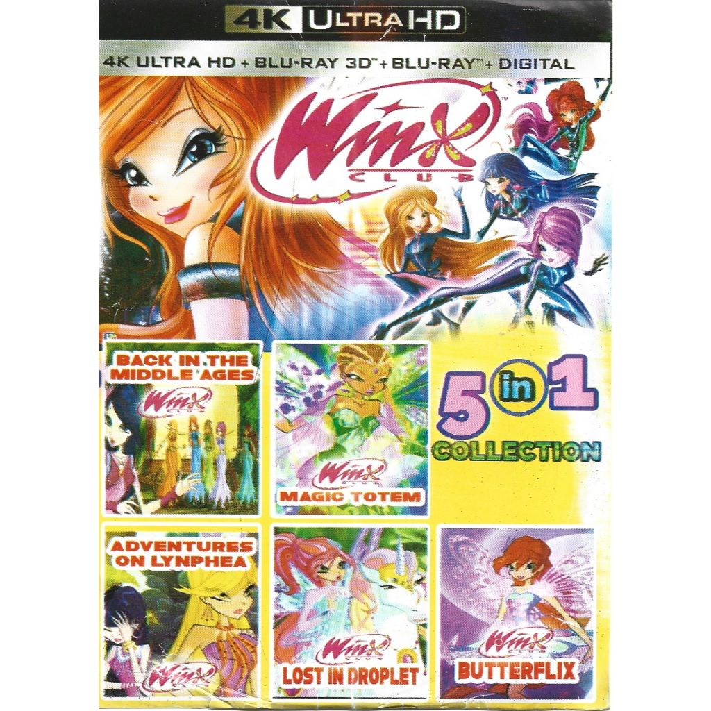 Winx Club Nickelodeon The Movie Collection Animated Film Set | Shopee ...