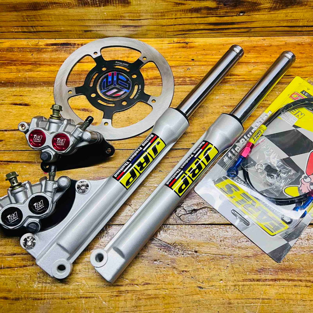 Mio Silver Front Shock Assy with Formula 8.1 Caliper (FREE YELLOW JRP STICKER )for M3 Mio Sporty ...