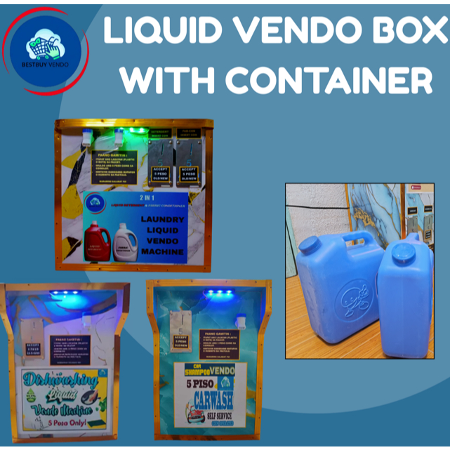 LIQUID VENDO BOX With Container | Self - Service Automatic Soap ...