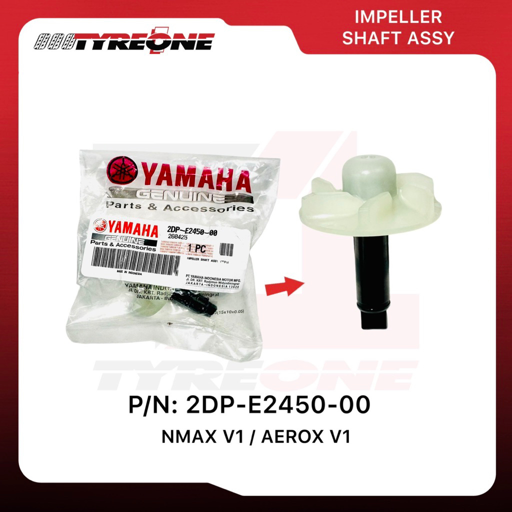 Yamaha Impeller Shaft Assy Nmax V1 / Aerox V1 2DP-E2450-00 | Shopee ...