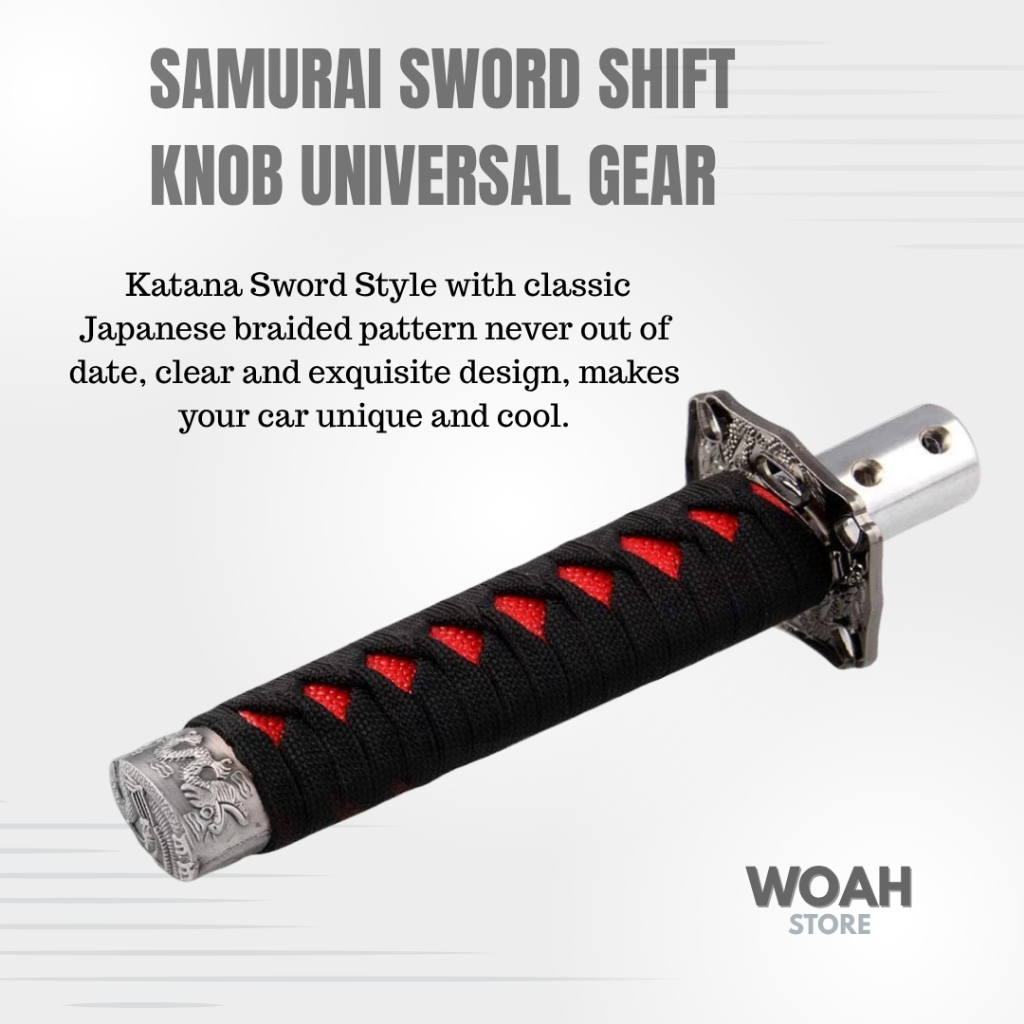 WOAH Katana Samurai Sword Shift Knob Universal Gear Shifter Metal ...