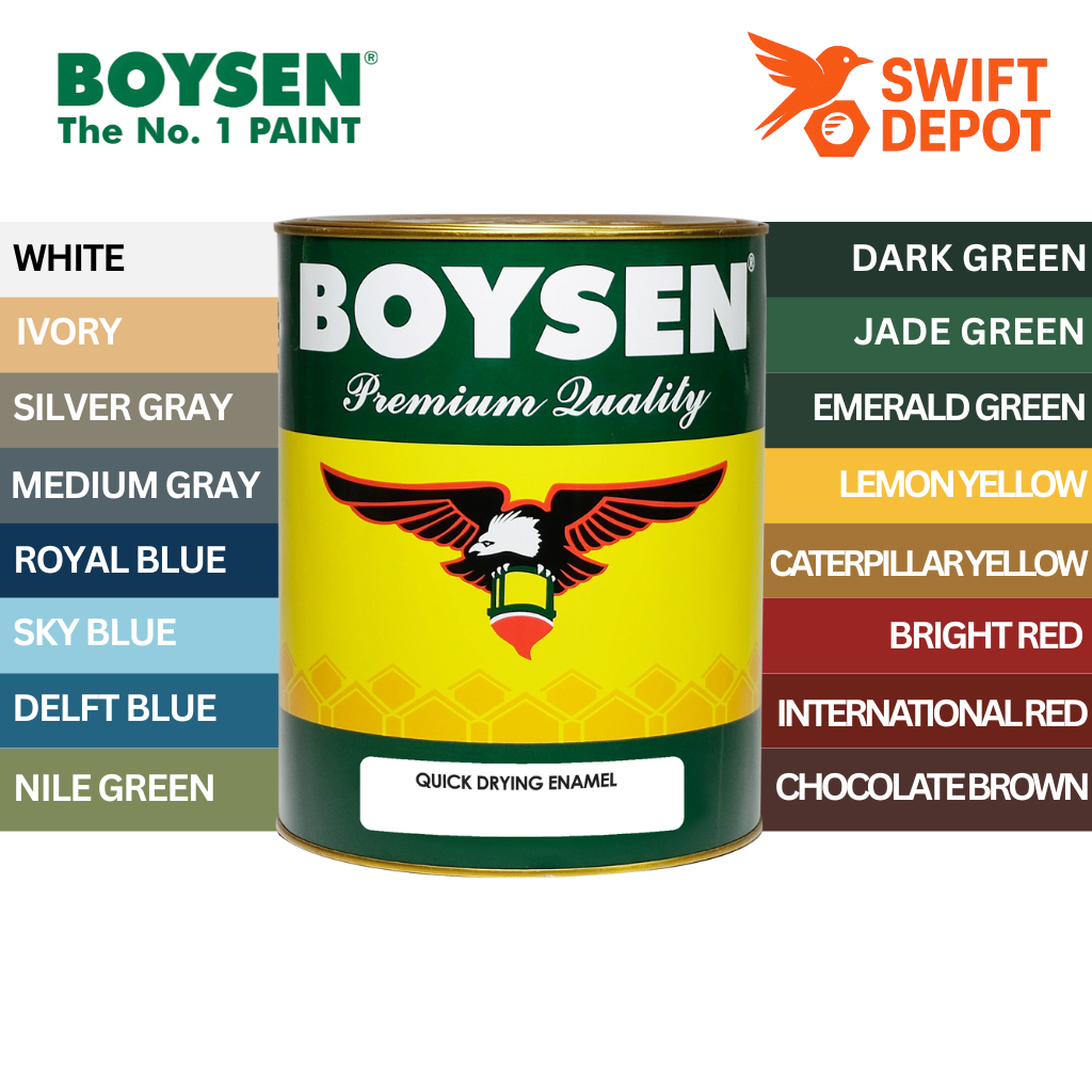 Boysen QDE Quick Drying Enamel Gloss Paint – Wood Metal Interior ...