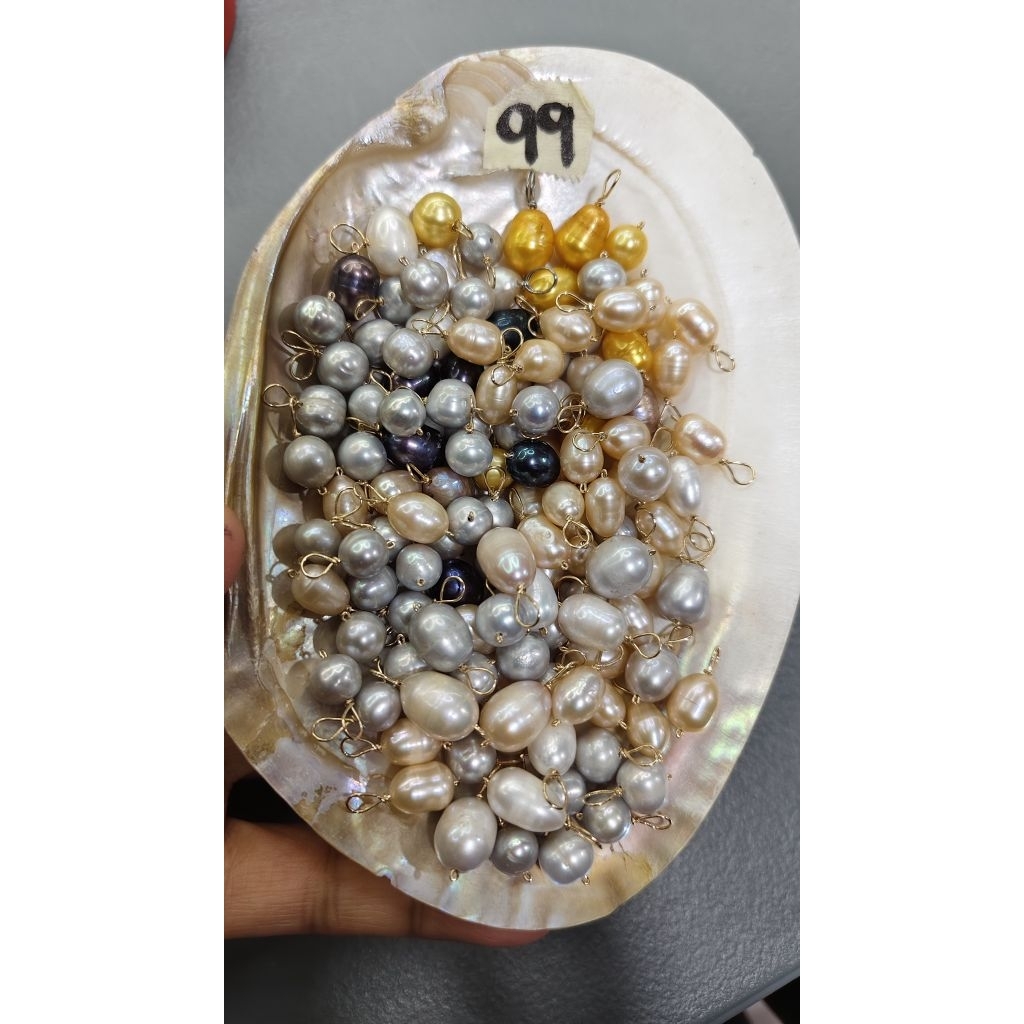TUNAY PERLAS PENDANT FRESH WATER PEARLS WITH 10KARATS GOLD HOLDER ...