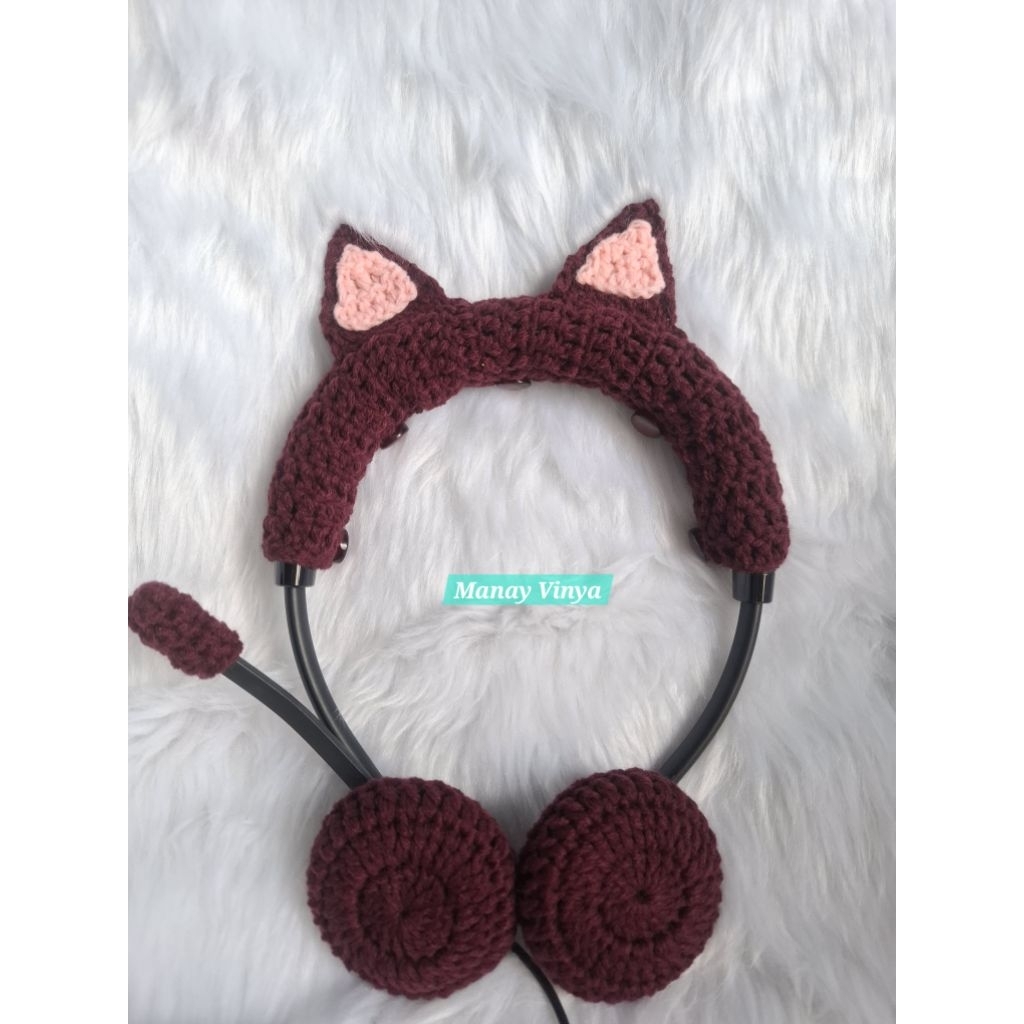 Cat Ear Headset Cover Crochet | Shopee Philippines