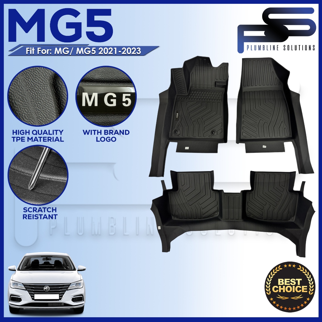 TPE Long Deep Dish Matting for MG5 2019 - Onwards Floor Car Matting ...