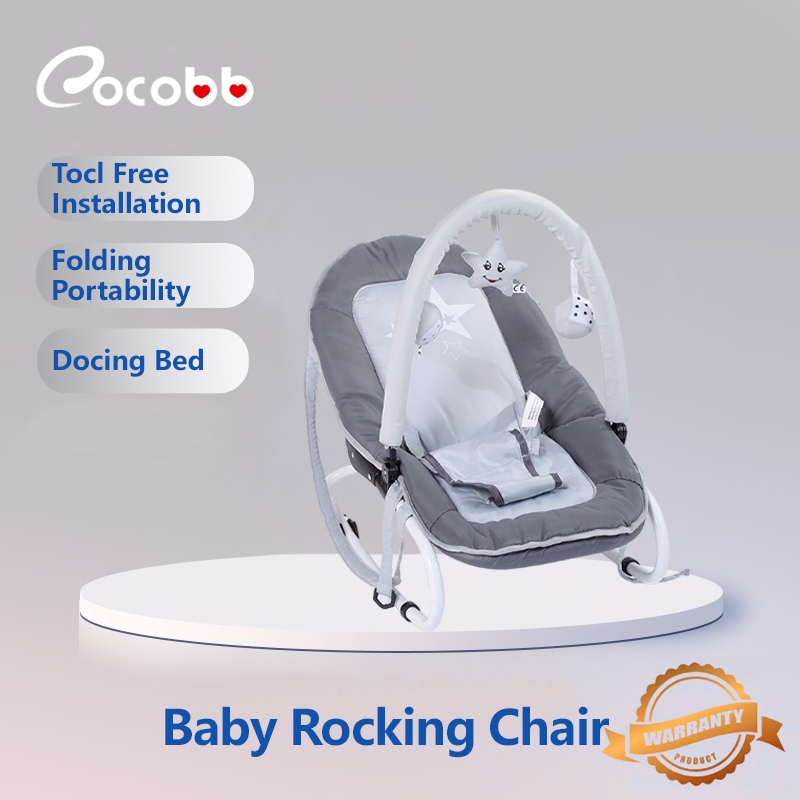 COCOBB 3 in 1 Baby Rocker Soothing Rocker Portable Crib and Nap Bed for ...