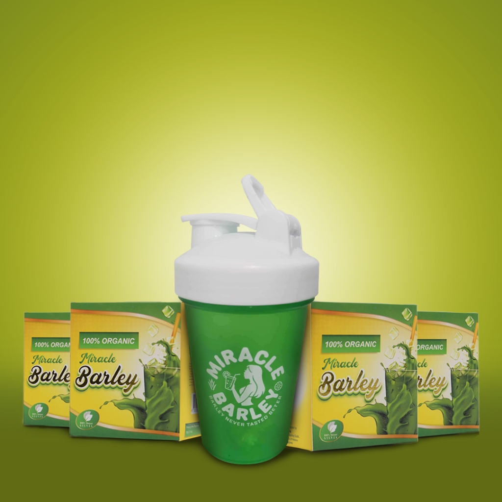 Miracle Barley 4 Boxes + 1 FREE New Design Premium Tumbler Organic ...