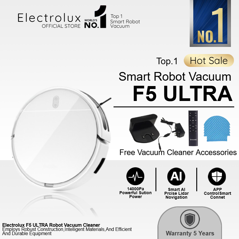 Electrolux F5 Ultra AI Smart Robot Vacuum Cleaner 5 In1 Intelligent ...