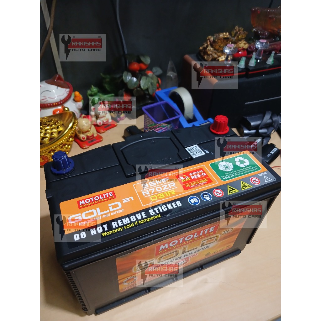 MOTOLITE GOLD 3SMF 3SM Ordinary & Reverse Maintenance Free Battery 3SM ...