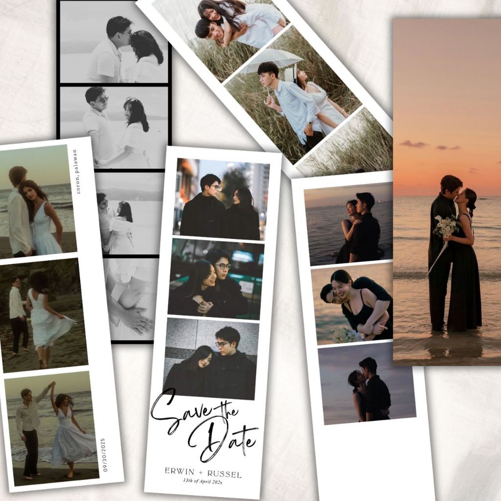 2x6" CUSTOM Photo Strip Photobooth Magnetic Ref Photo Print Service ...