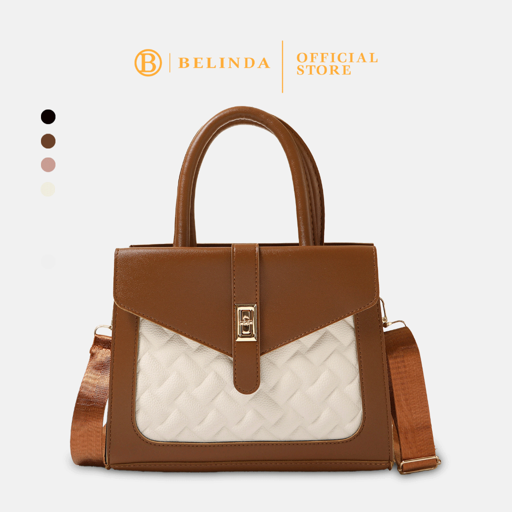 BELINDA Handbag For Woman High End PU Leather Korean Fashion Ladies ...