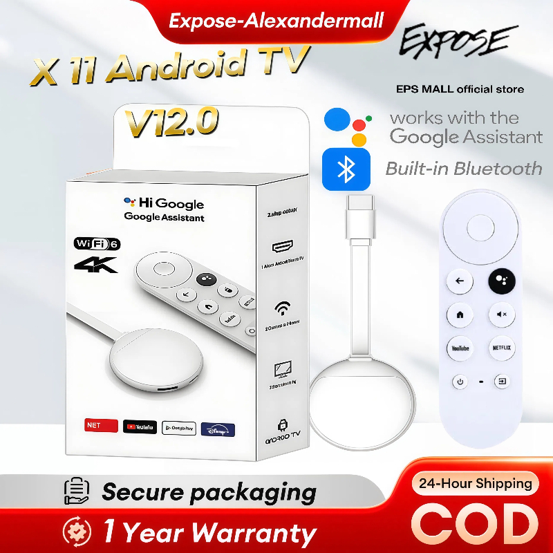 Expose X11 TV Box Android Google ATV 16+256GB H313 WiFi Bluetooth Voice ...