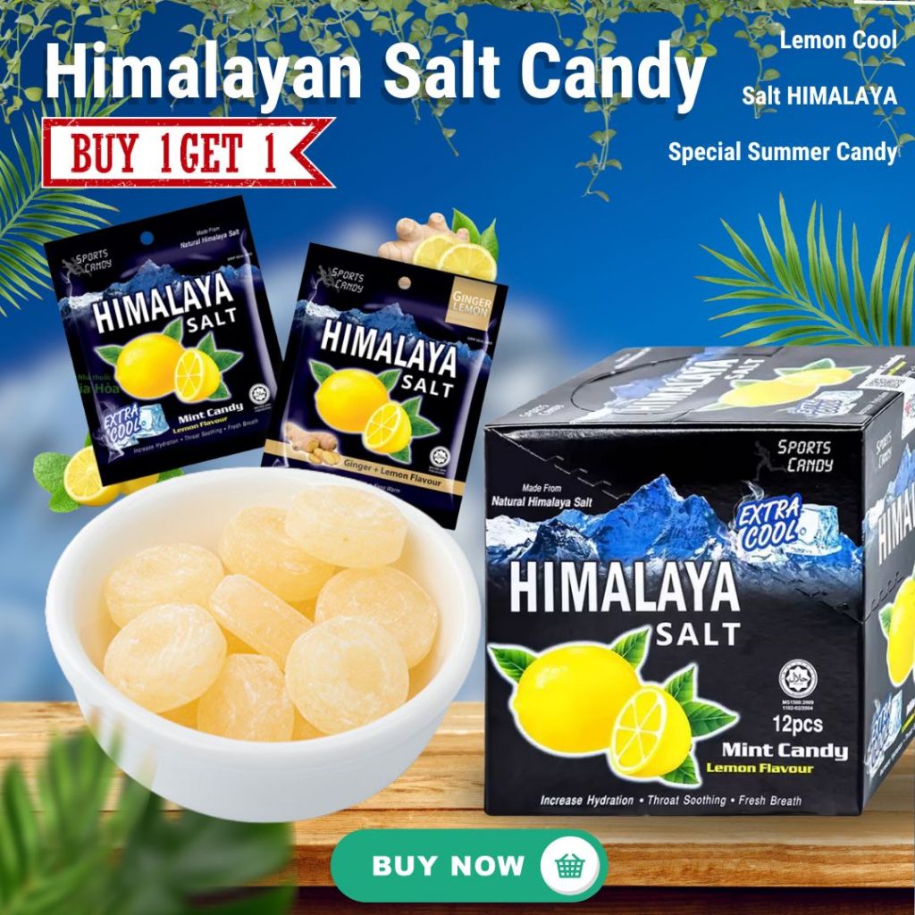 [ Big sale 50% ] Himalayan Salt Candy - Mint Lemon & Ginger Lemon ...