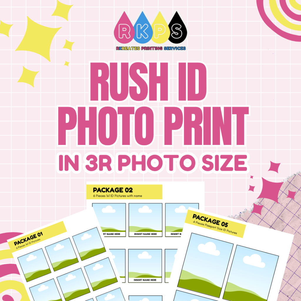 RUSH ID PHOTO PRINT | TO BE PRINTED IN 3R PHOTO SIZE | Shopee Philippines