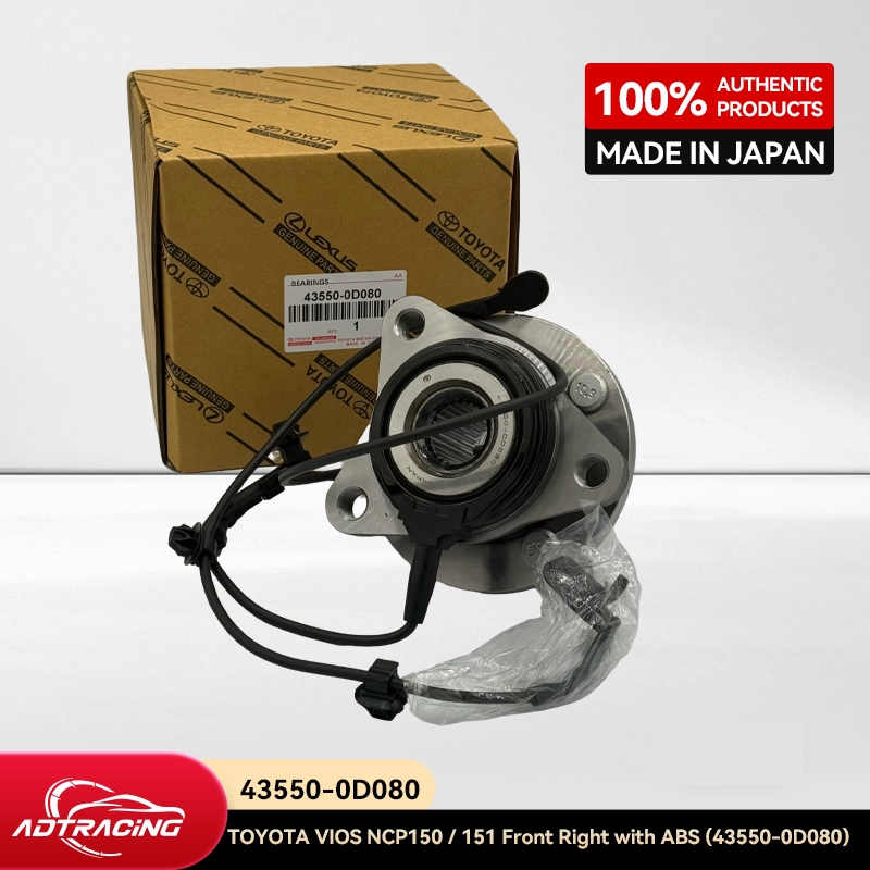 Wheel Hub Bearing Assy for TOYOTA VIOS NCP150 / 151 Front Right with ABS (43550-0D080) Genuine ...