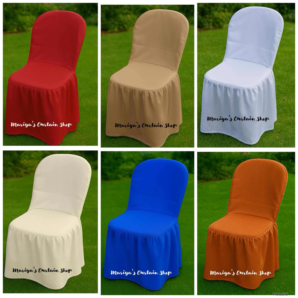 CHAIR COVER GEENA CLOTH AND KATRINA CLOTH | Sold per piece | Seat Cover ...
