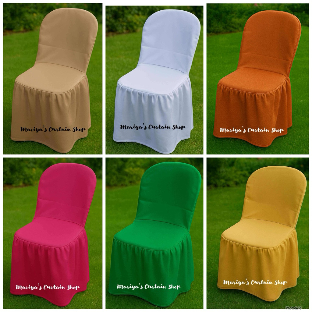 Monoblock Chair Cover Standard Size Catering Goods Seat Cover Geena ...