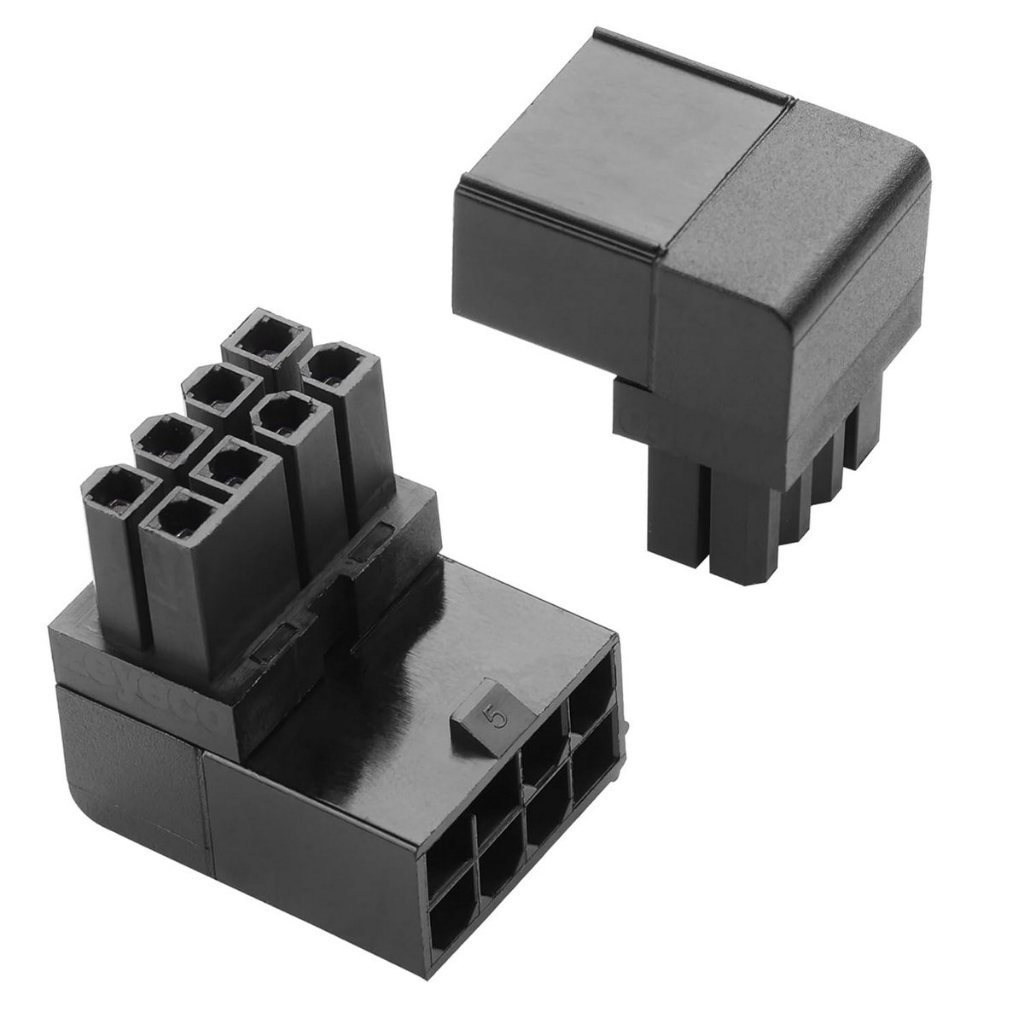 8PIN Power Adapter 90 Degree GPU PCIe Connector for Graphics Card ...