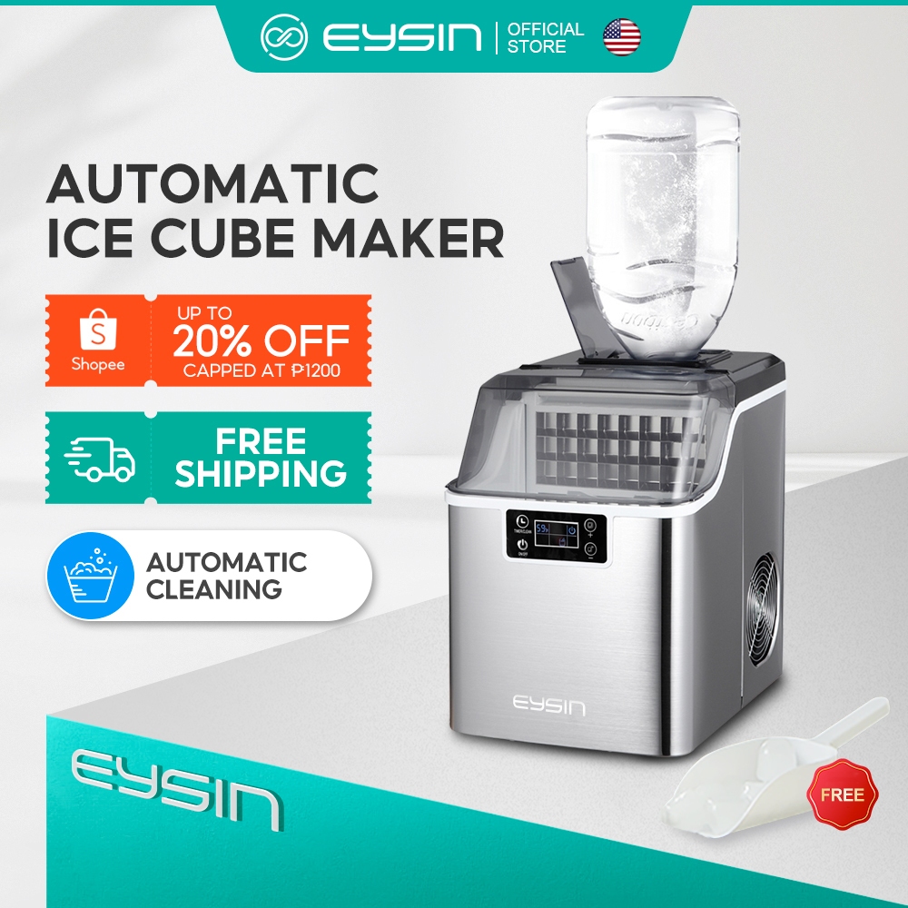 EYSIN IC100 Ice Maker Machine Home and Commercial Automatic Ice Cube ...