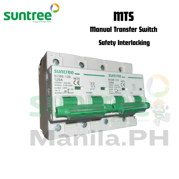 Suntree Manual Transfer Switch MTS 32A 63A 125A AC 60Hz 2 Pole | Shopee ...