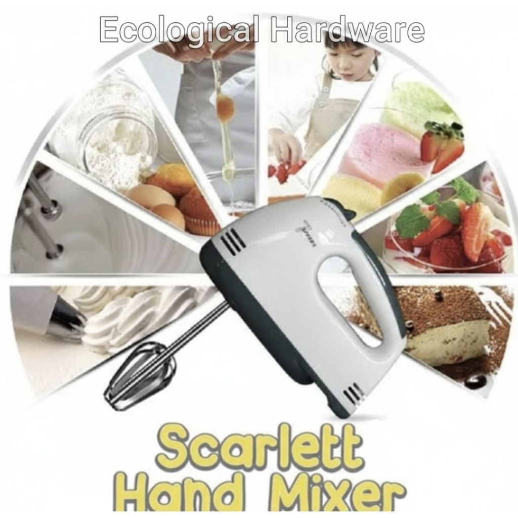 Scarlett 7 speed whiskers Hand Mixer for cooking and baking | Shopee ...