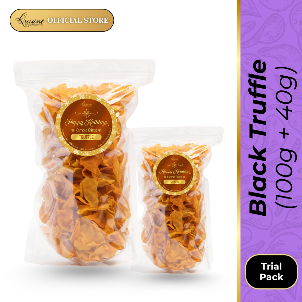TRIAL PACK (Black Truffle) Quisine Kamote Chips (Pouch) | Shopee ...
