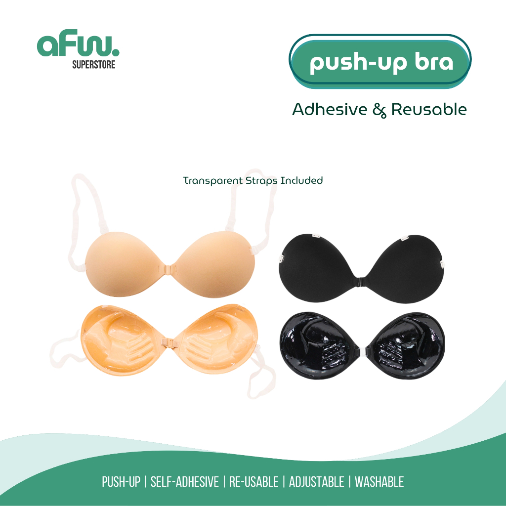 Premium Breast Lift Adhesive Push-up Bra with Free Strap Sticky Bra ...