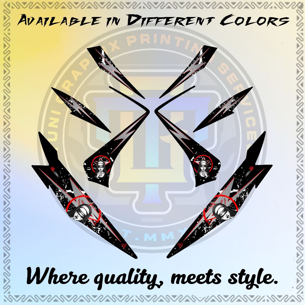 MIO SOUL - MIO 4 MX LADY BLIND DESIGN DECALS - PREMIUM LAMINATED ...