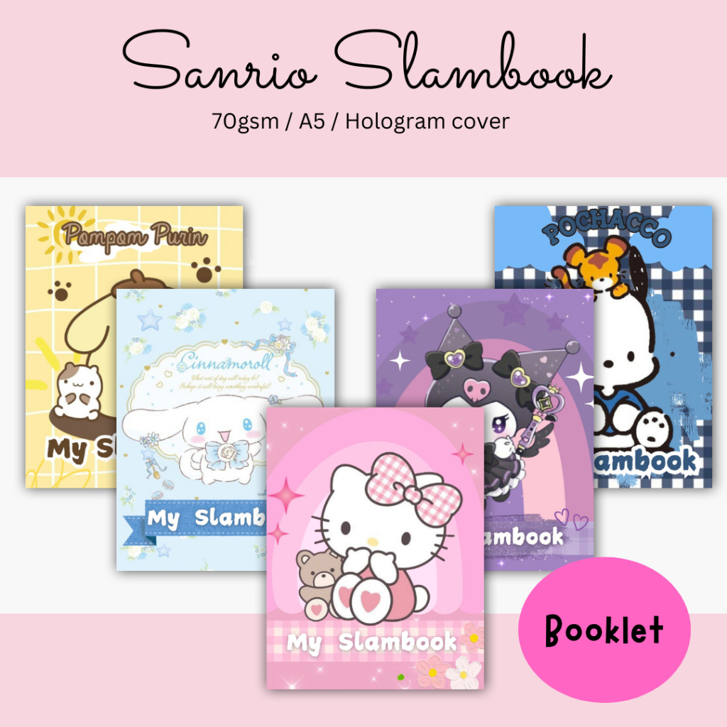SANRIO Slam Book or Autograph Book 30leaves Slambook-Stapled | Shopee ...