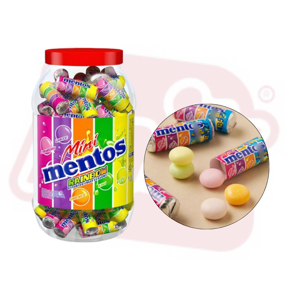 Nongshim Mentos Mini New Rainbow 100pcs (Tube) | Shopee Philippines