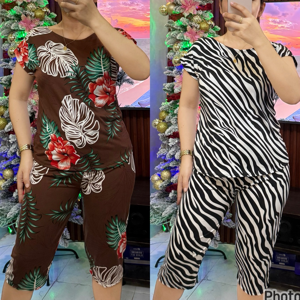 Clothcut ADULT Sabrina Style Terno Tokong Pambahay Freesize up to XL ...