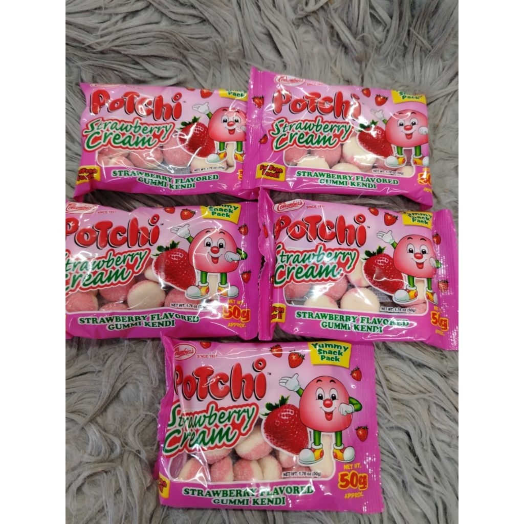 POTCHI STRAWBERRY FLAVORED GUMMI KENDI 50G | Shopee Philippines