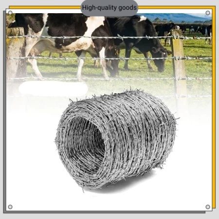 Galvanized Barbed Wire Roll 200/100 Meters – Iron Fence! Anti-Climb ...