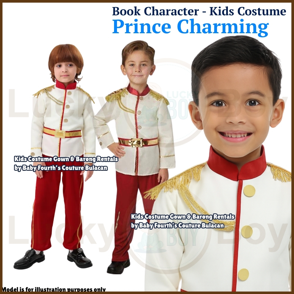 Book Character Movie Anime Prince Charming Costume for Kids for Cosplay ...