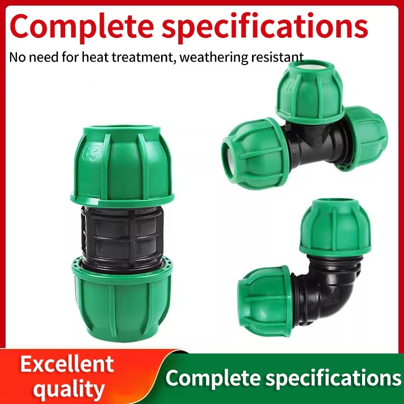 PE Compression Fittings Coupling Tee Elbow For Pe And Pvc Pipe 1.2inch ...