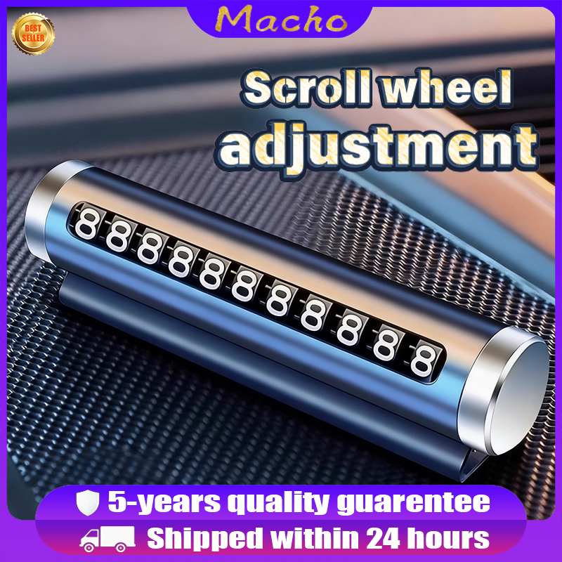 Car Moving Phone Plate Roller Number Identifier Temporary Parking ...