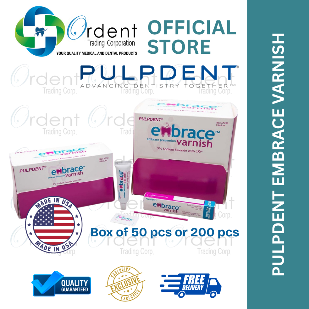 PULPDENT DENTAL VARNISH SODIUM FLUORIDE EMBRACE WITH CXP - Tri calcium ...