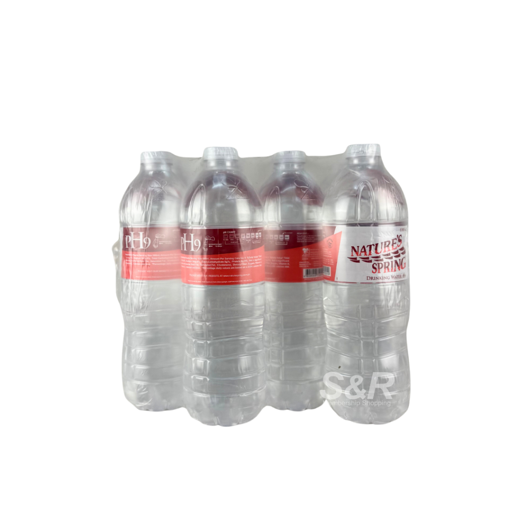 Nature's Spring Drinking Water pH9 12 x 1L | Shopee Philippines