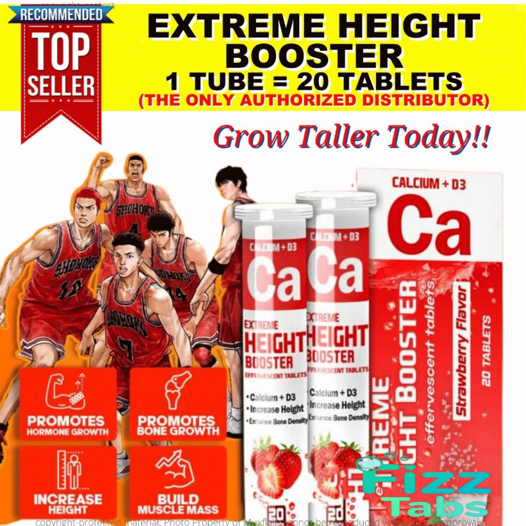 Extreme Height Booster Effervescent Tablet Improve Bone Health Height ...